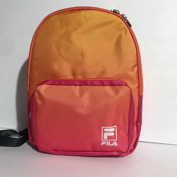 Fila | Bags | Fila Small Orangepink Backpack | Poshmark